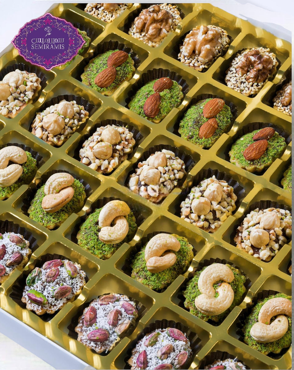 Semiramis Date Topped Tarts 500g تارت بالتمر والمكسرات – ALMASA UK